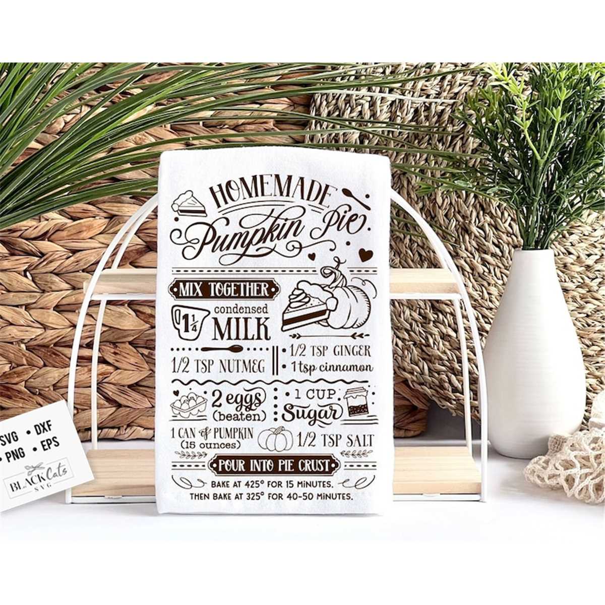 Pumpkin pie recipe svg, Homemade pumpkin pie svg, Fall recip | Inspire ...