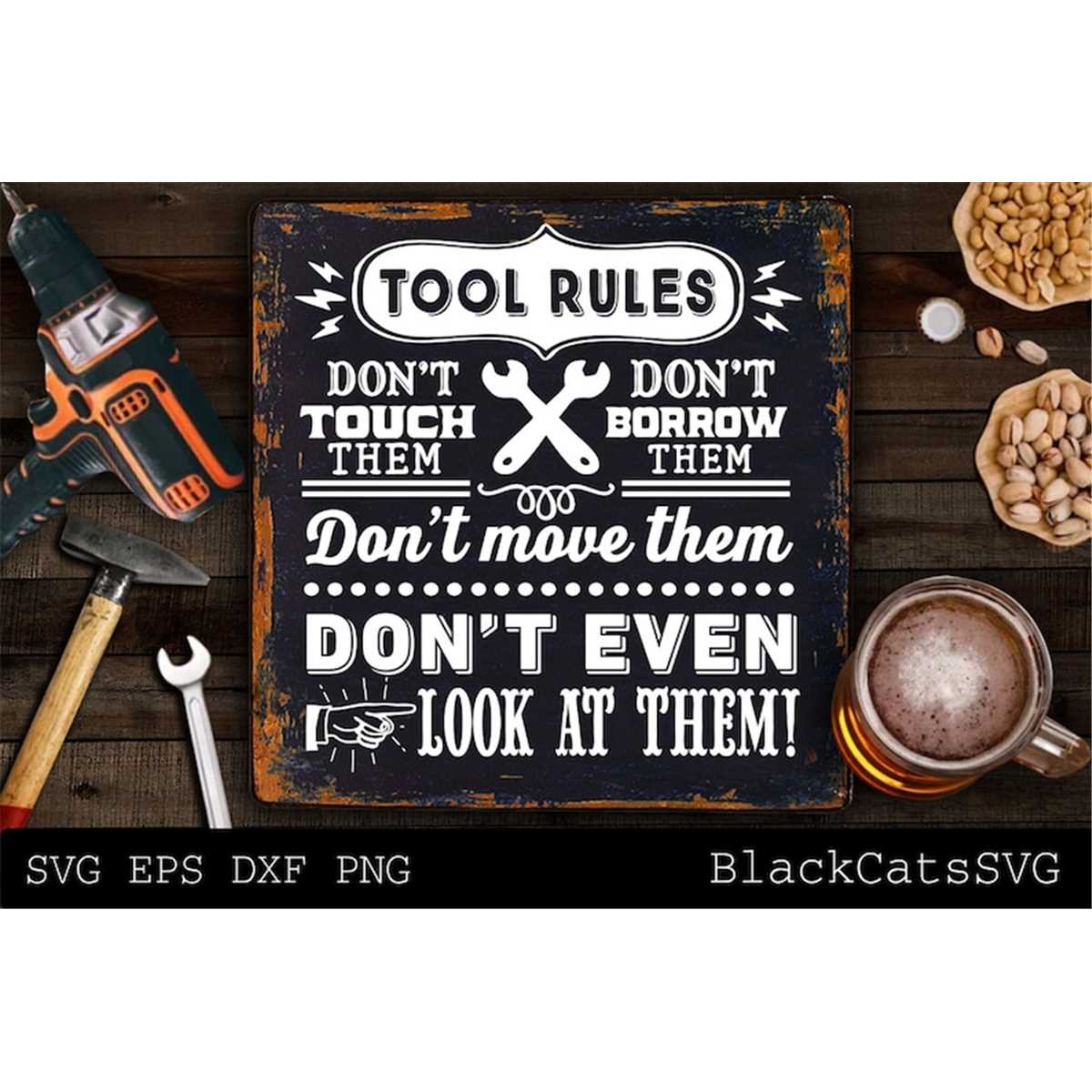 Tool rules svg, Tool rules poster svg, Dad's Garage svg, Gar | Inspire ...
