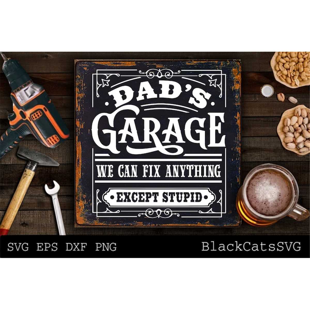 Dad's Garage svg, Garage svg, Dads garage svg, Tools svg, Fa | Inspire ...