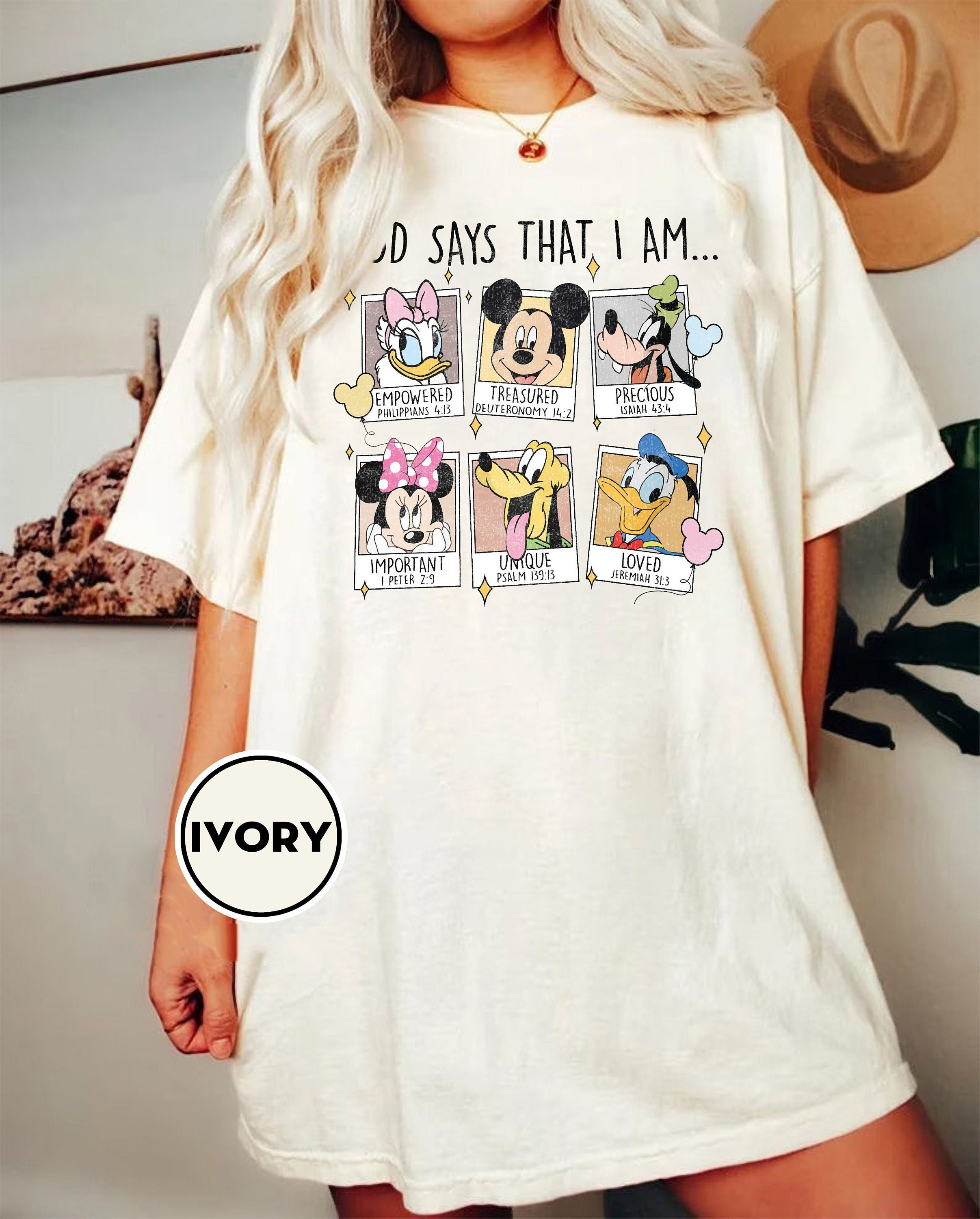 God Says That I Am Shirt, Disney Shirt, Disney Mickey Minnie | Inspire ...