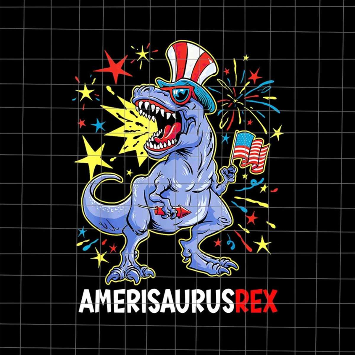 Amerisaurus Rex 4th Of July Png, T Rex Dinosaur Flag America | Inspire ...