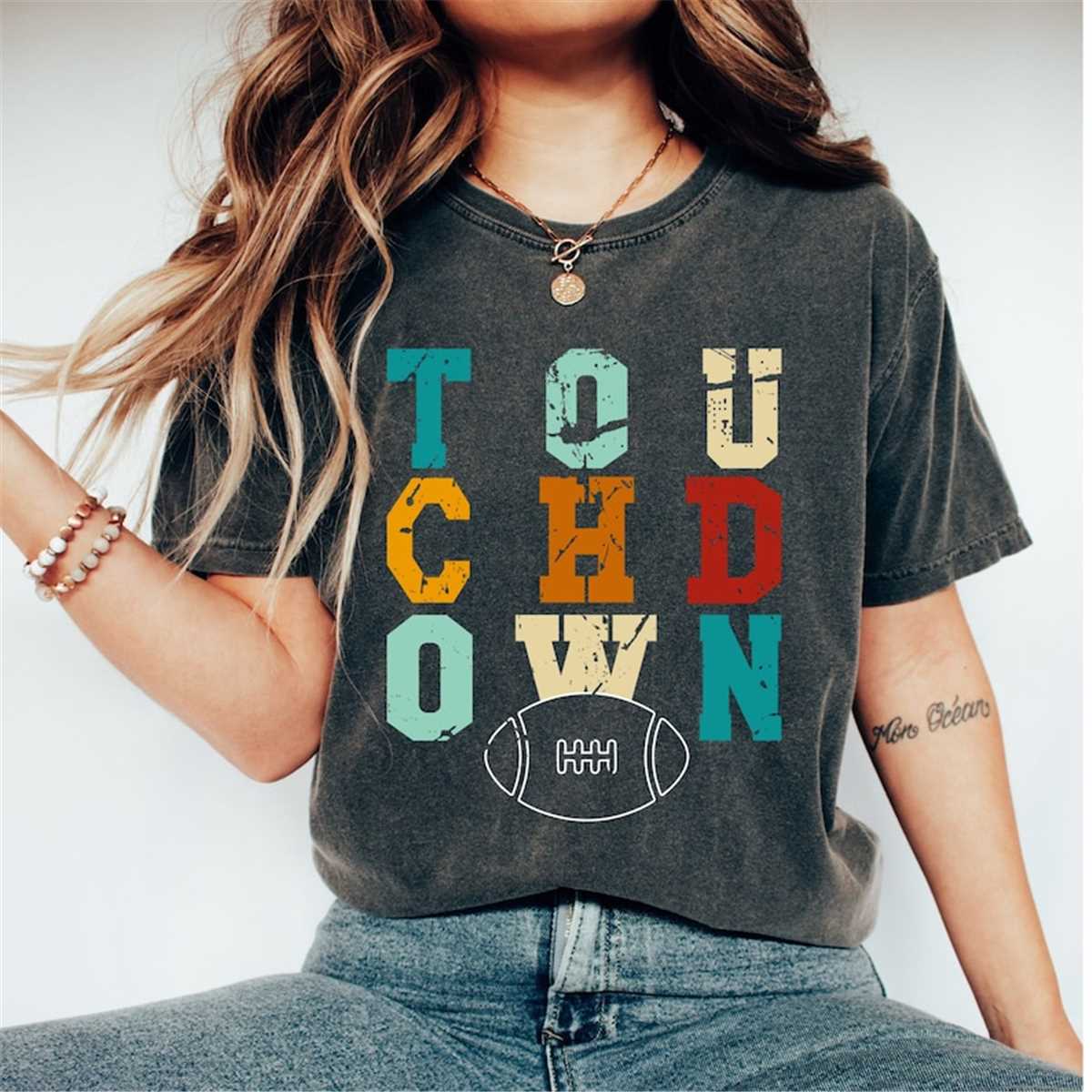 Touchdown Shirt, Football Shirt, Womens Football Tees, Footb | Inspire ...