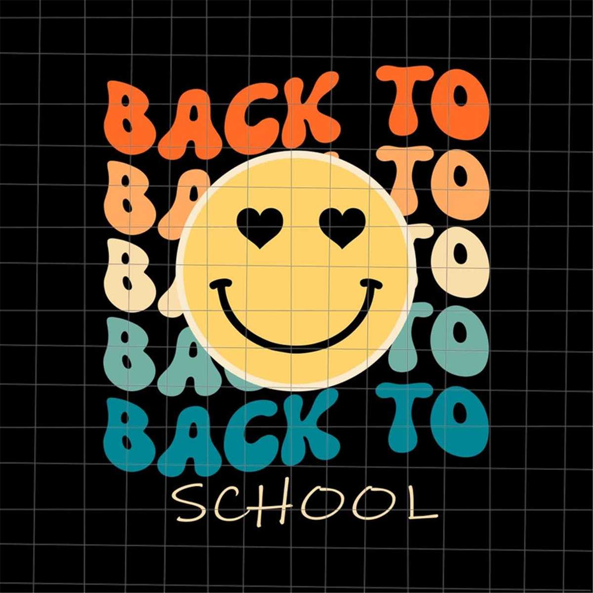 Boho Style Groovy Smile Back to School Svg, Back To School S | Inspire ...