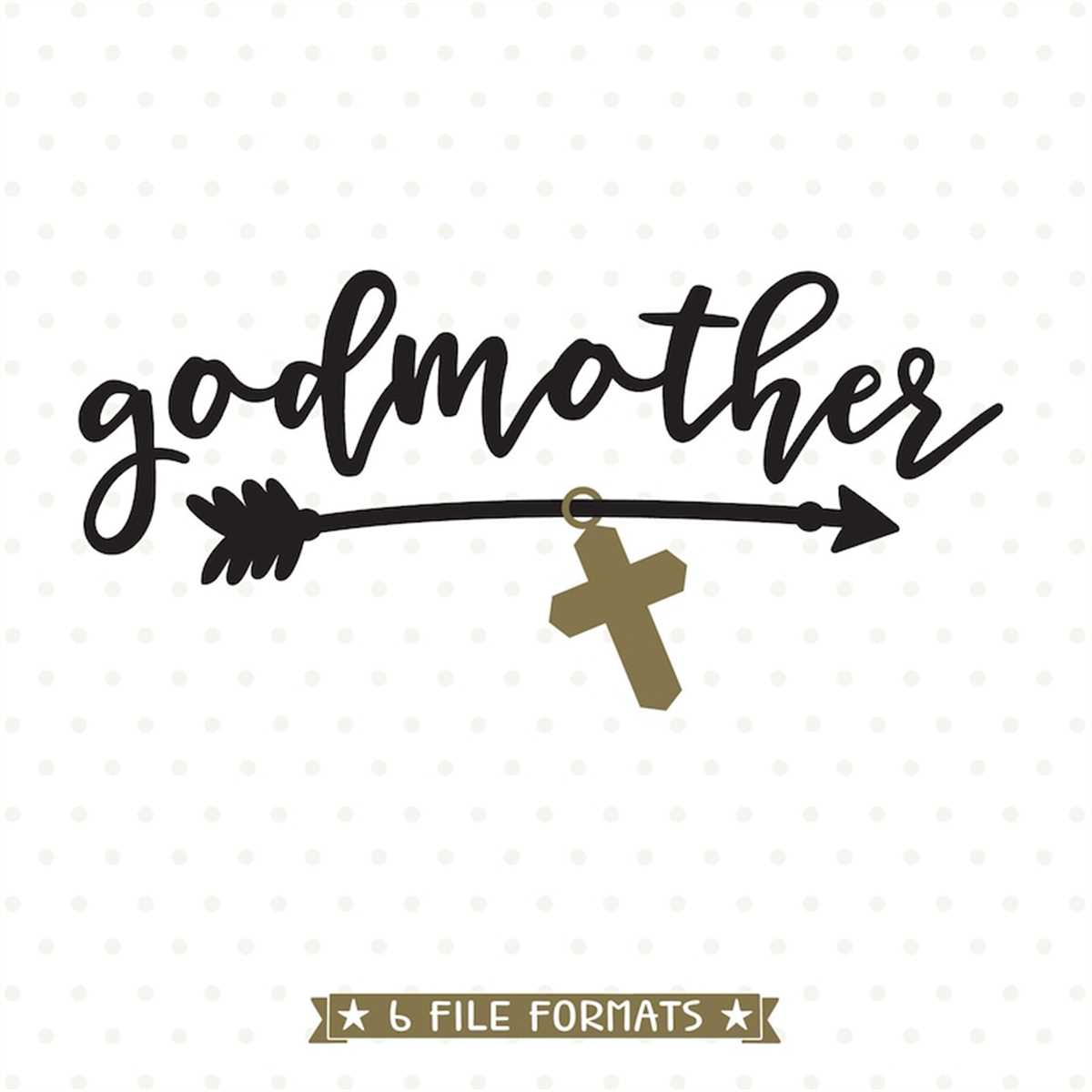 Godmother SVG, Baptism SVG, Christian SVG for Cricut and Sil | Inspire ...