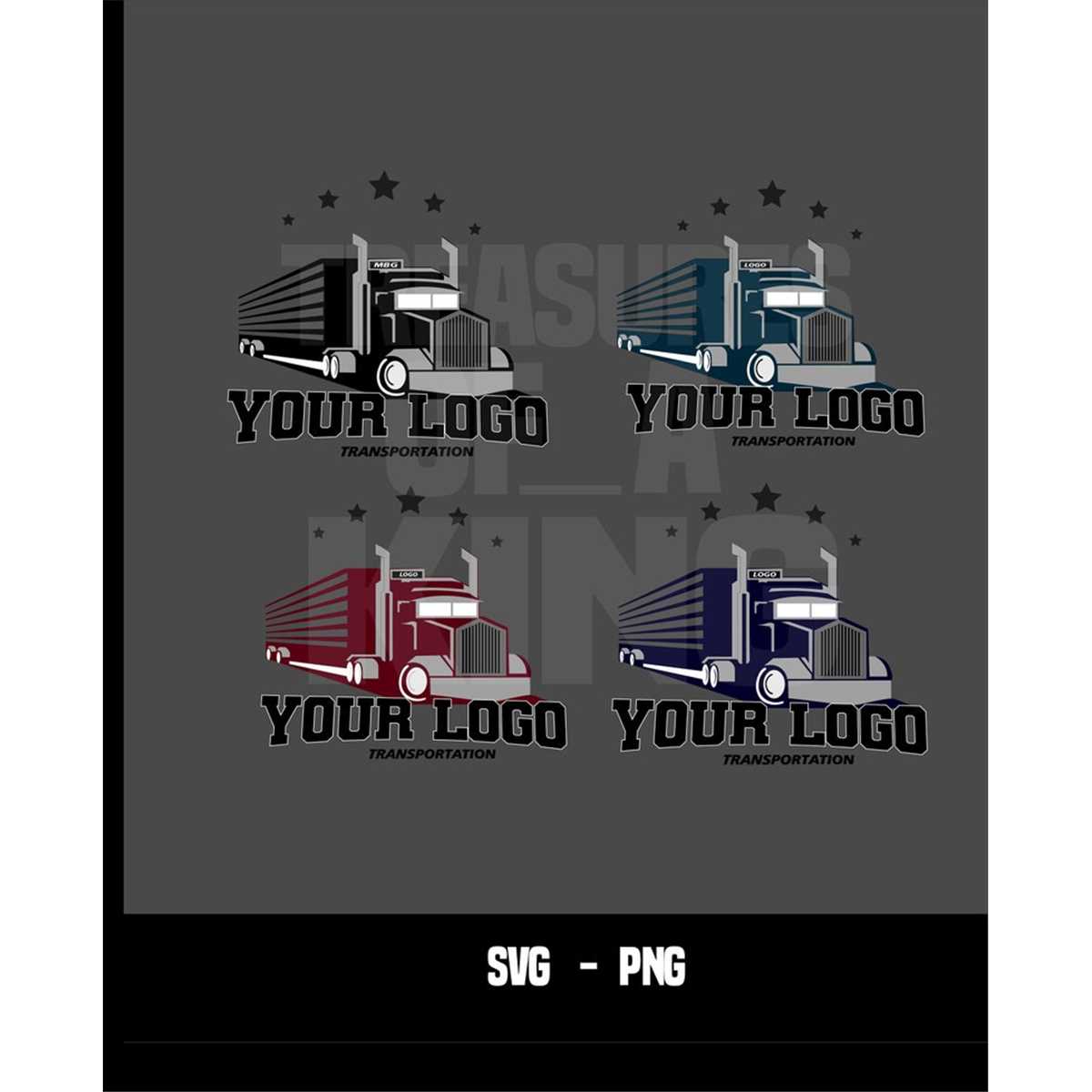 Semi Truck logos | 4 Semi Trucks | 18 wheeler logo - Inspire Uplift