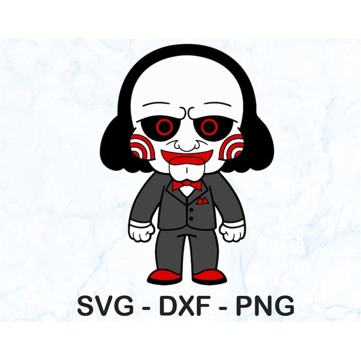 Billy Jigsaw Halloween Horror Scary SVG Cut File PNG DXF Hig | Inspire ...