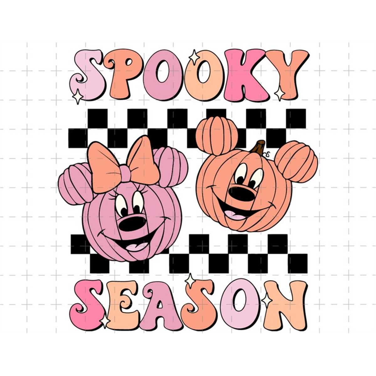 Spooky Season Png, Retro Checkered Spooky Season, Halloween | Inspire ...