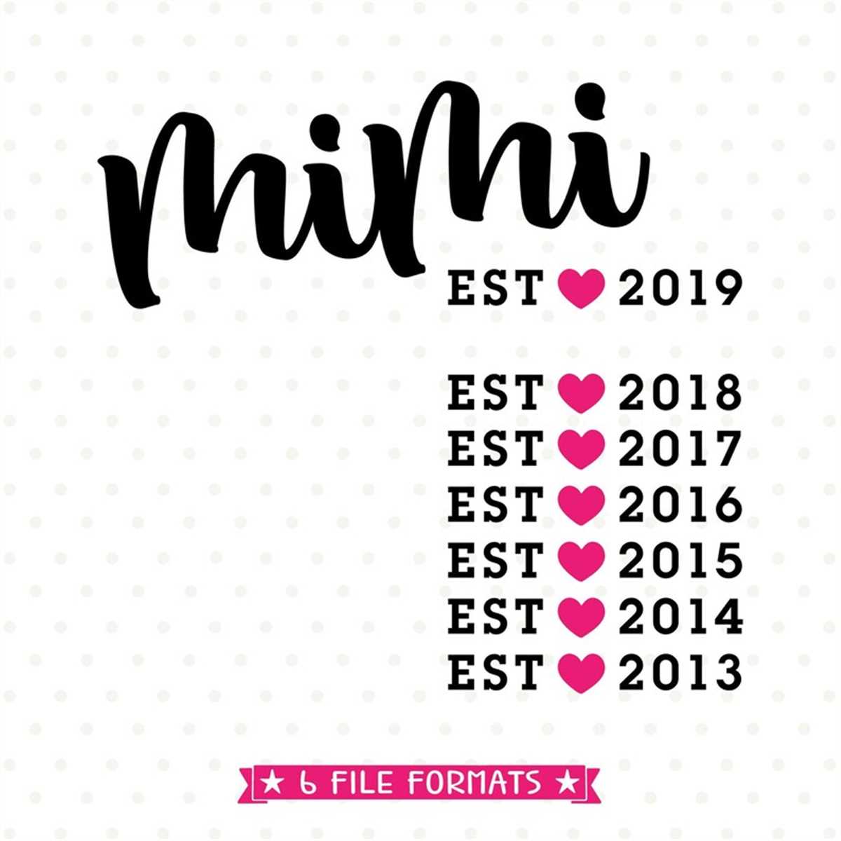 Mimi SVG file, Future Grandmom SVG file, Pregnancy reveal to | Inspire ...