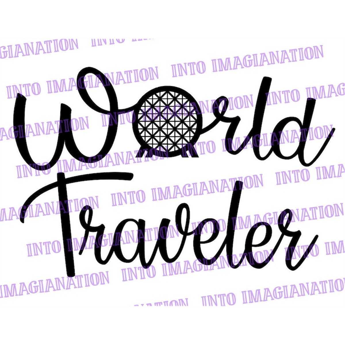 World Traveler | SVG | PNG | PDF | Digital File | Inspire Uplift
