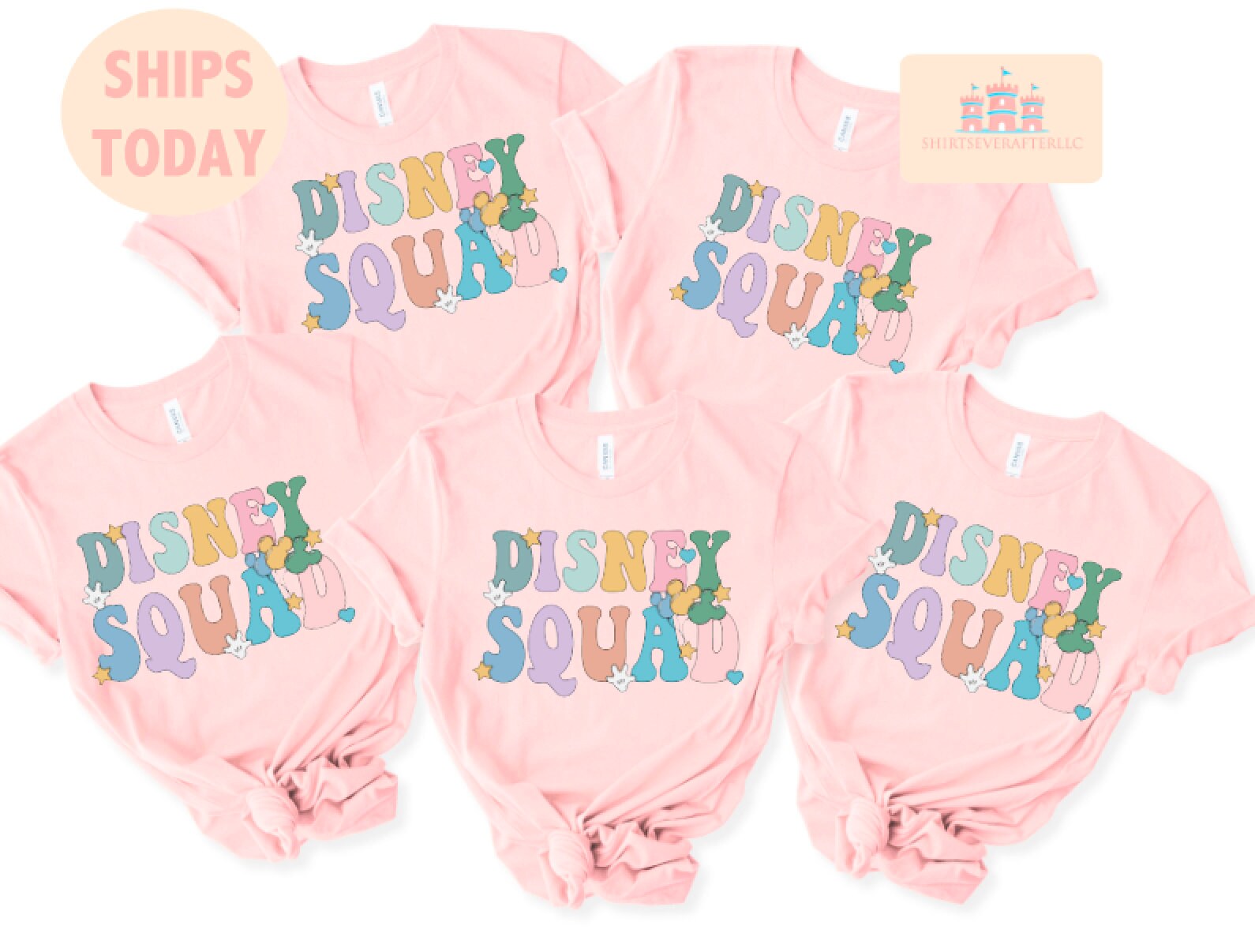 Disney Squad tee, Disney Shirt, Disney Family Shirts, Disney - Inspire ...