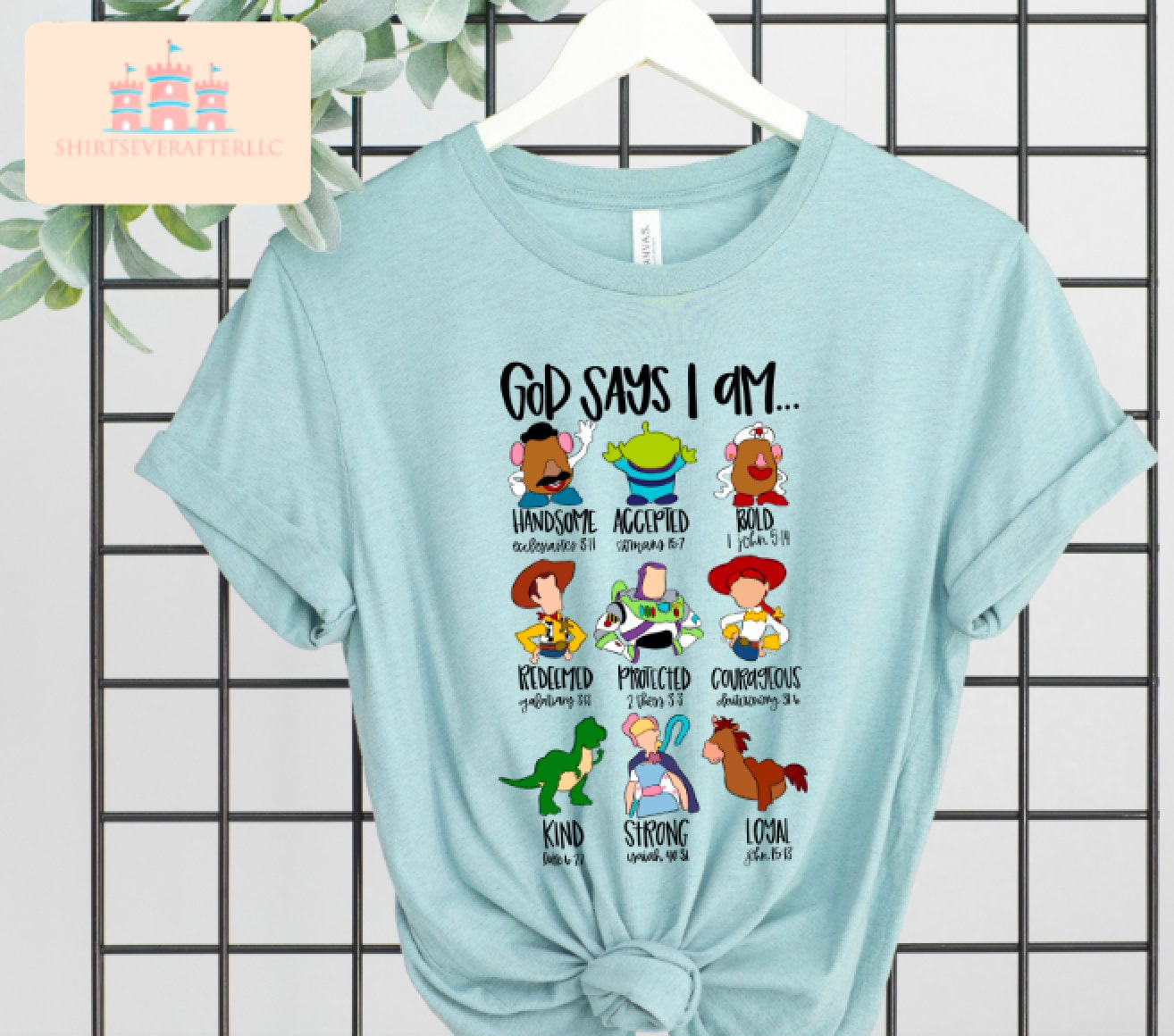 Disney Toy Story Characters Shirt, Disney God Says That I Am | Inspire ...