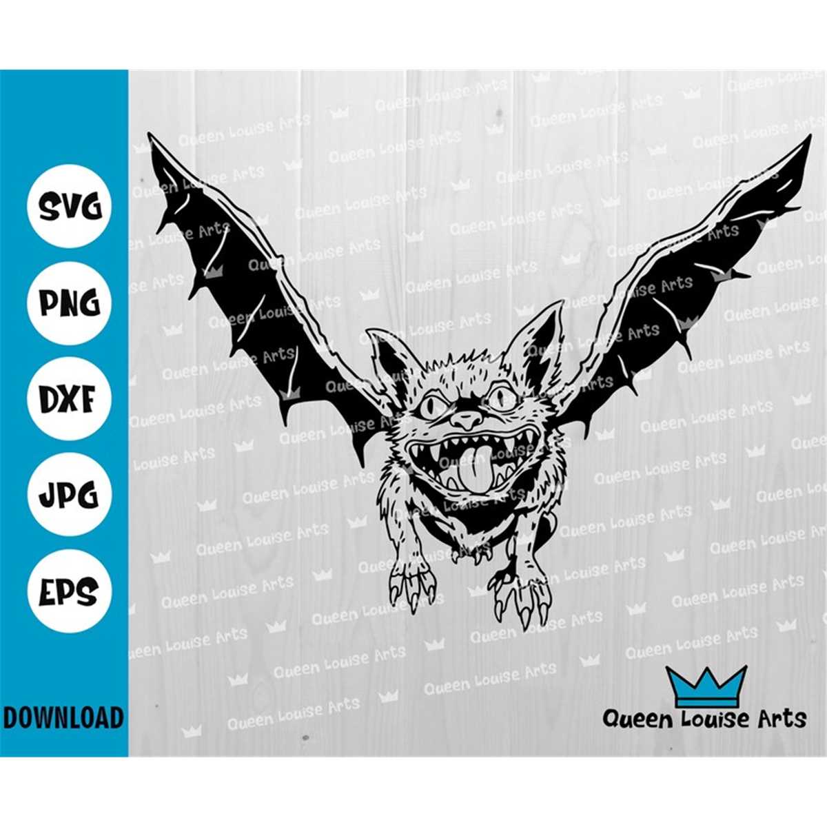 Monster Bat SVG,Vampire SVG,Scary Horror Svg,Bat anime style | Inspire ...