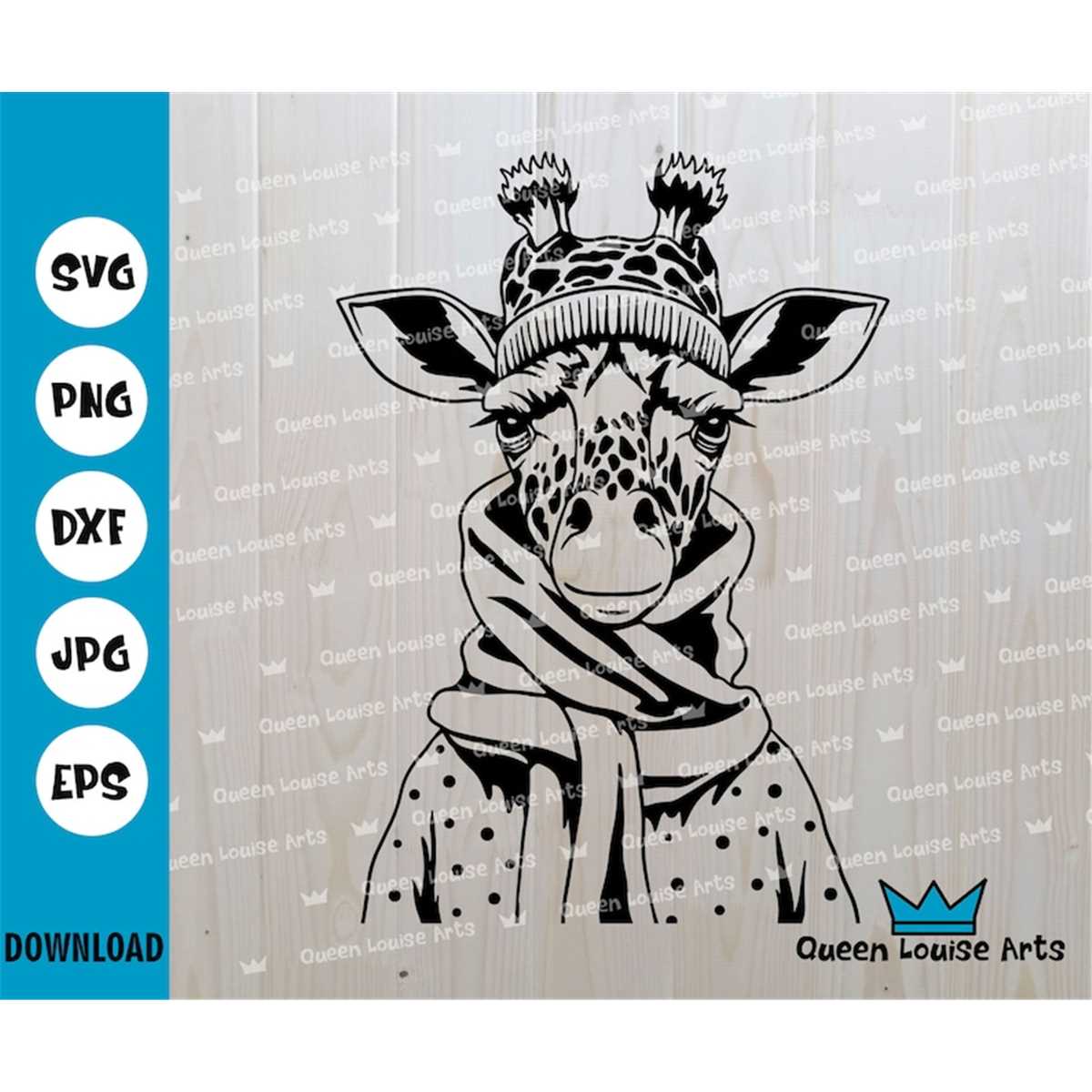 Giraffe SVG, Giraffe digital cutting file, Cool Cute Giraffe | Inspire ...
