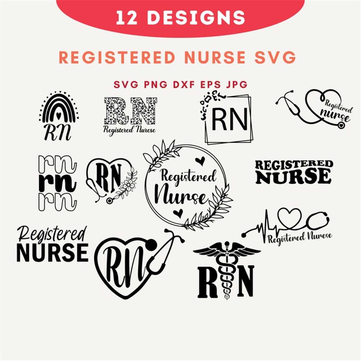 Nurse Svg, Rn Nurse Svg, Medical Svg, Nurse Clipart, Stethos - Inspire ...