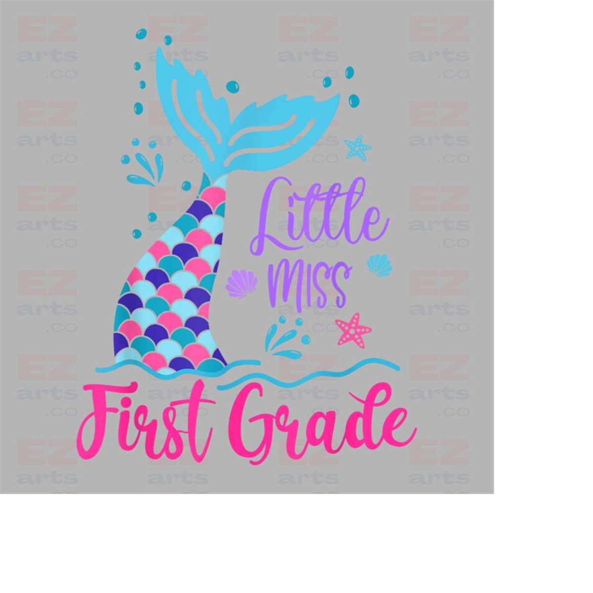 Little Miss First Grade Png, 1st Grade Png, First Day of Sch | Inspire ...
