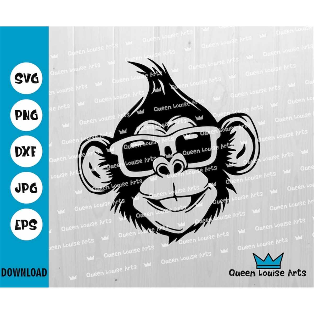 Cool Monkey Svg,Simple Monkey Svg,Layered Monkey Svg,Cute Mo | Inspire ...