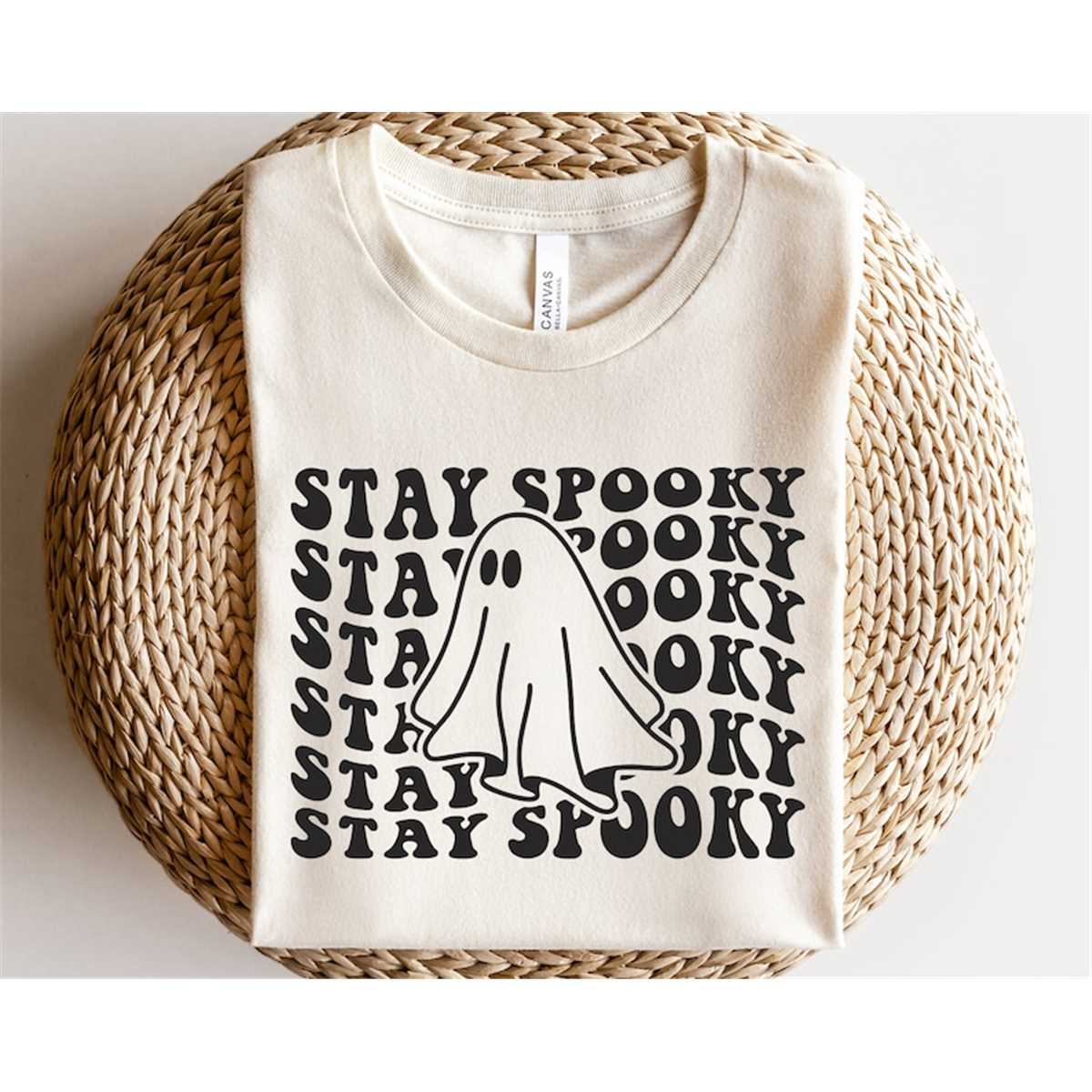 Ghost svg, Stay spooky svg, Cute ghost outline svg, Scary gh - Inspire ...