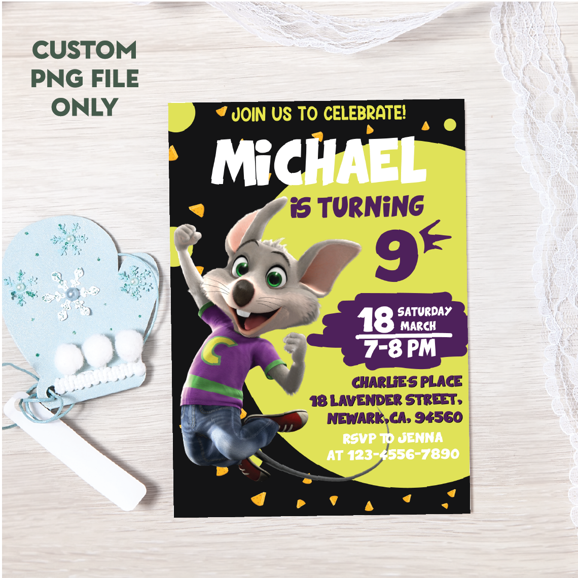 Chucky E Cheese S Birthday Invitation Chuck E. Cheese Unveils New