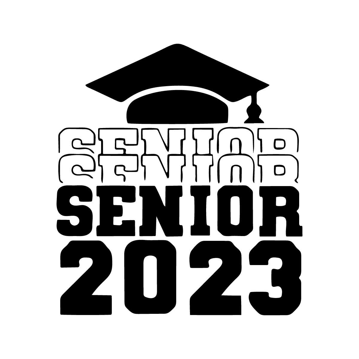 Happy Graduation 2023 Logo SVG, Class Of 2023 SVG | Inspire Uplift