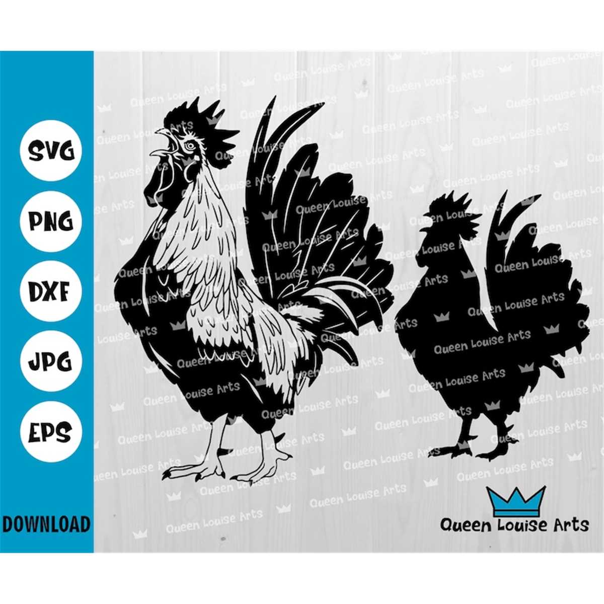 Rooster SVG,Crowing Rooster SVG Farm Animals svg,Farm Life S | Inspire ...