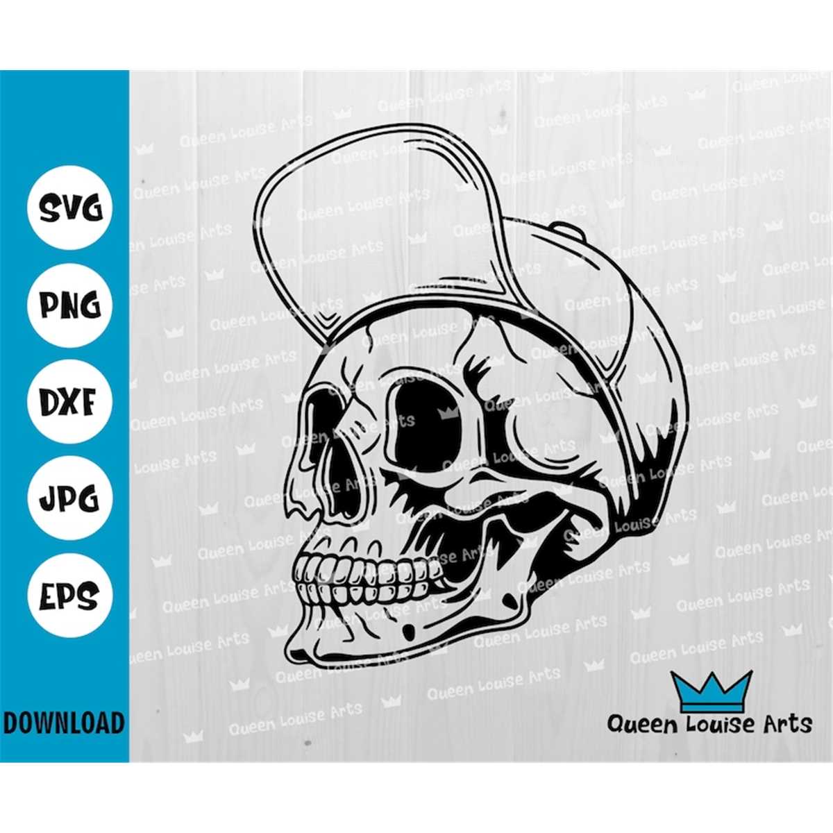 Skull in skateboarder's cap svg,Skull with cap SVG, Skeleton - Inspire ...
