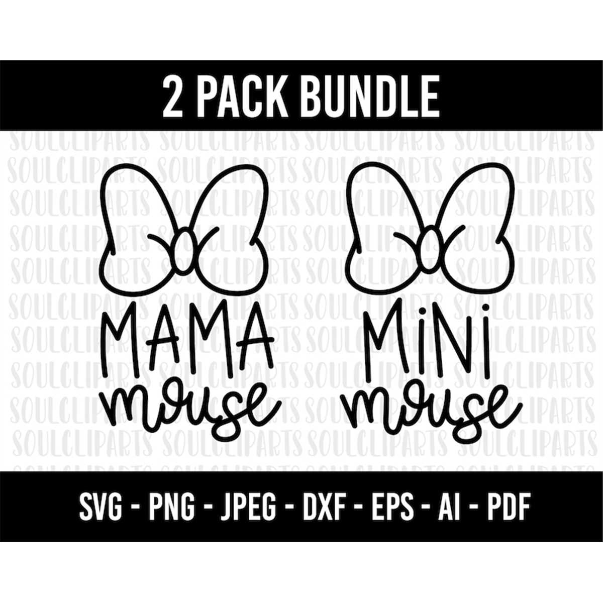 COD313- Mama Mouse SVG, Mini Mouse SVG, Magical Family Trip | Inspire ...