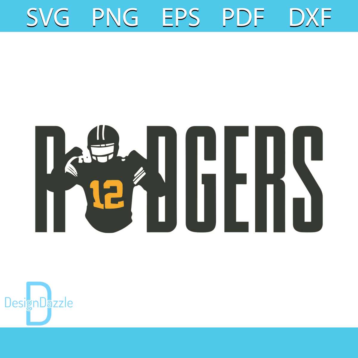Rodgers Svg, Sport Svg, Green Bay Football Team Svg, Rodgers | Inspire ...