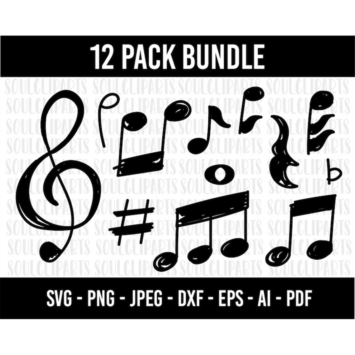 COD743-Music Notes SVG, Musical Notes svg, Musical Notes Cli | Inspire ...