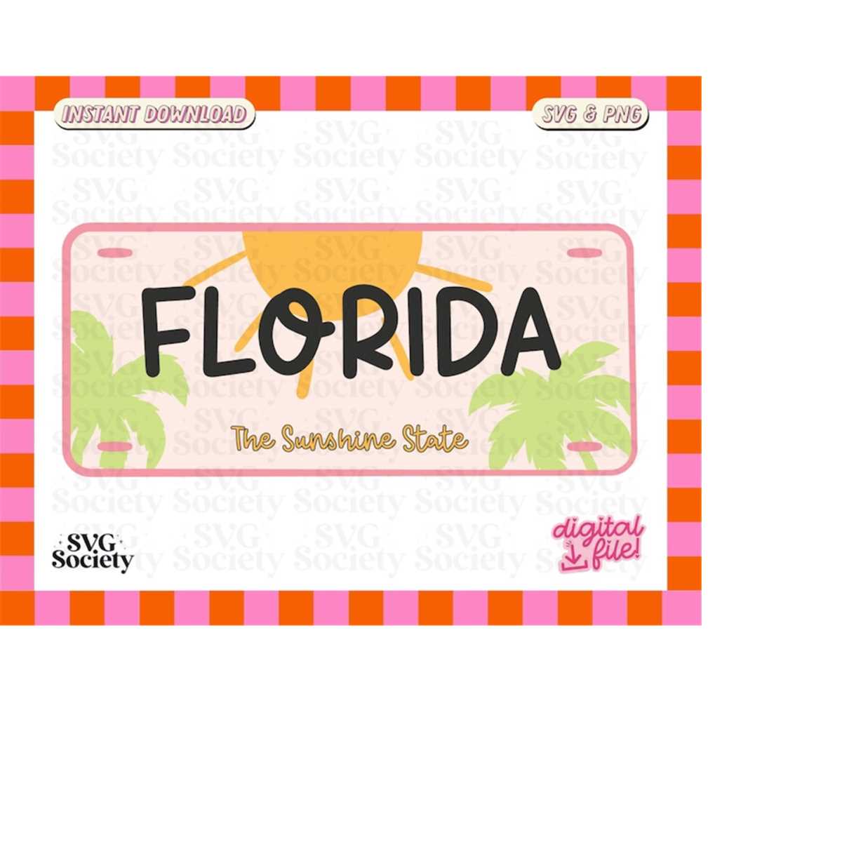 Cute Artsy Florida SVG and PNG Trendy Design for T-Shirts, S | Inspire ...