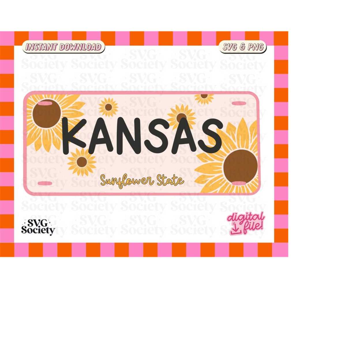 Cute Artsy Kansas SVG and PNG Trendy Design for T-Shirts, St | Inspire ...