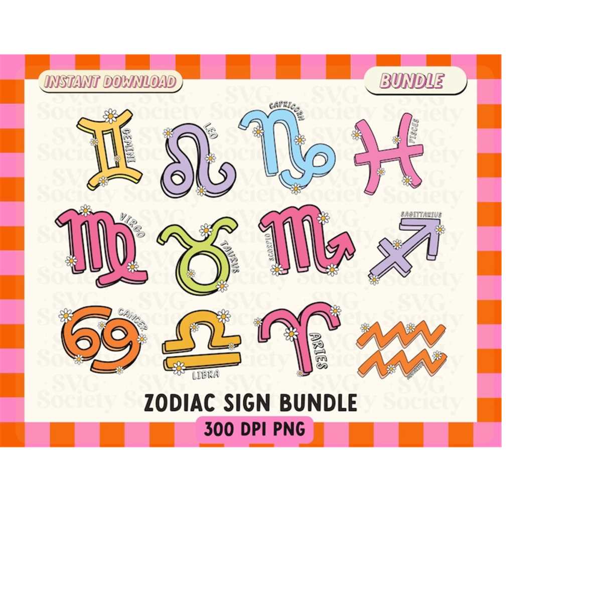 Zodiac Sign Png, Zodiac bundle Png, Astrology Png, Horoscope - Inspire ...