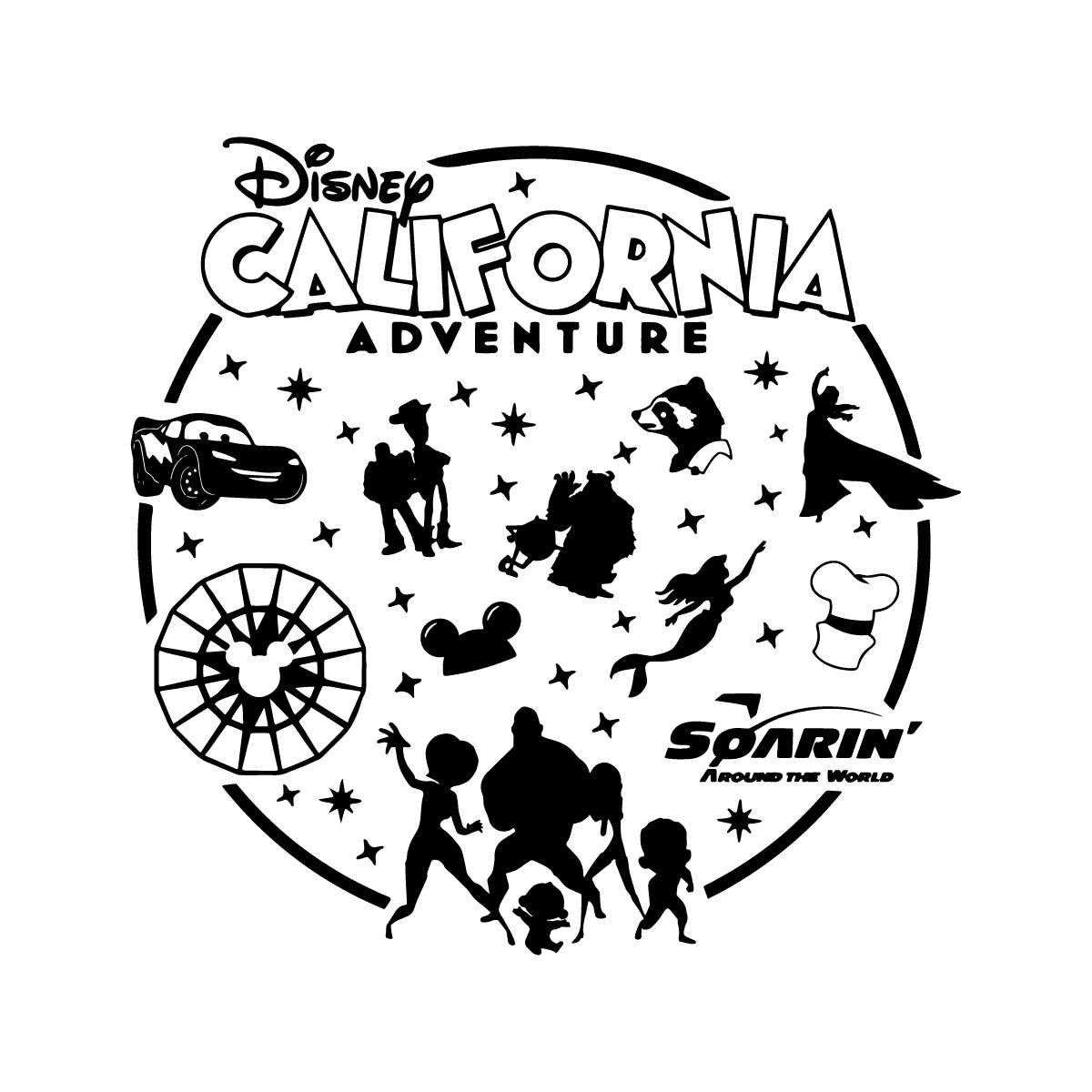 California Adventure Word Bubble SVG, Disneyland Bubble SVG | Inspire ...