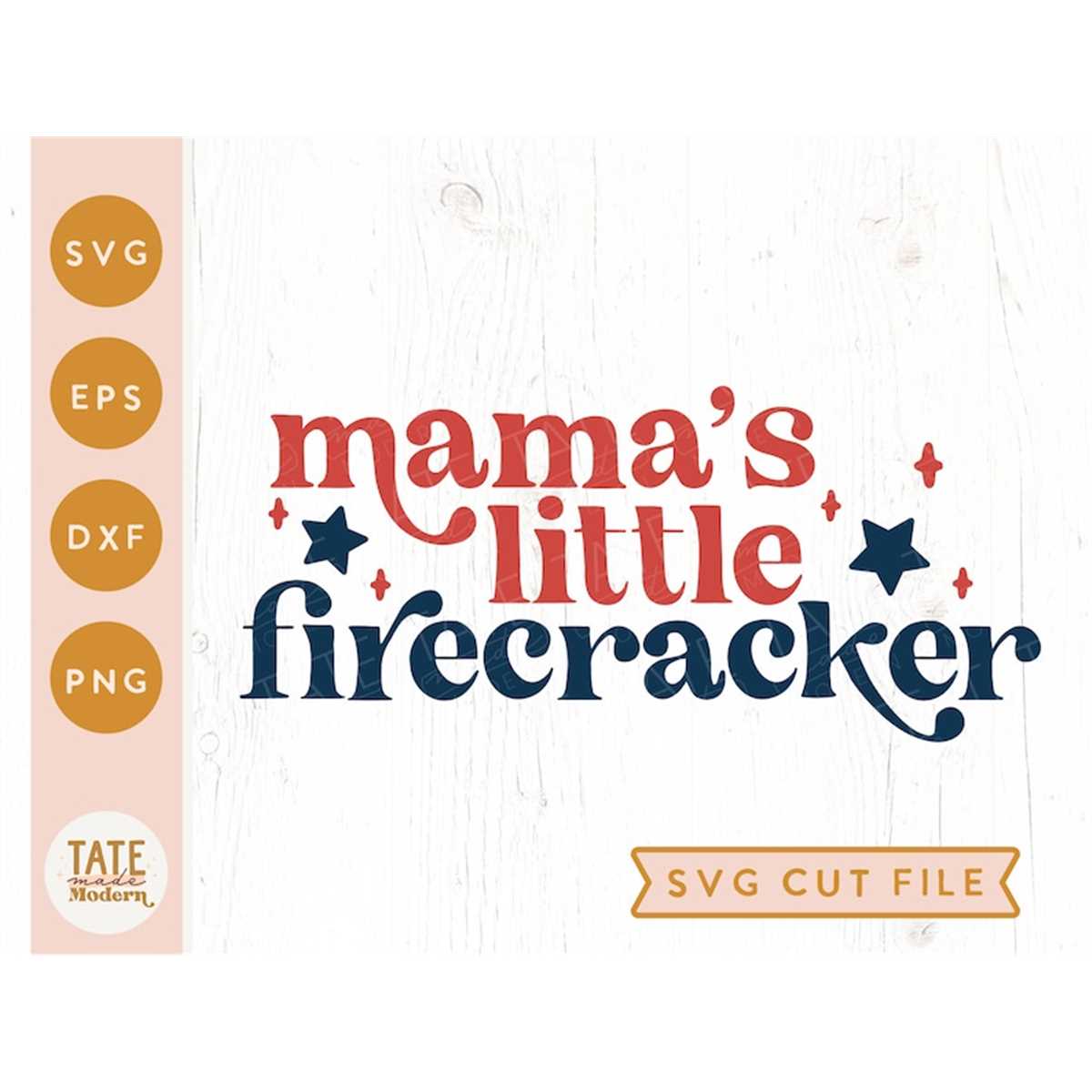 Mama's little firecracker SVG cut file - retro 4th of July s | Inspire ...