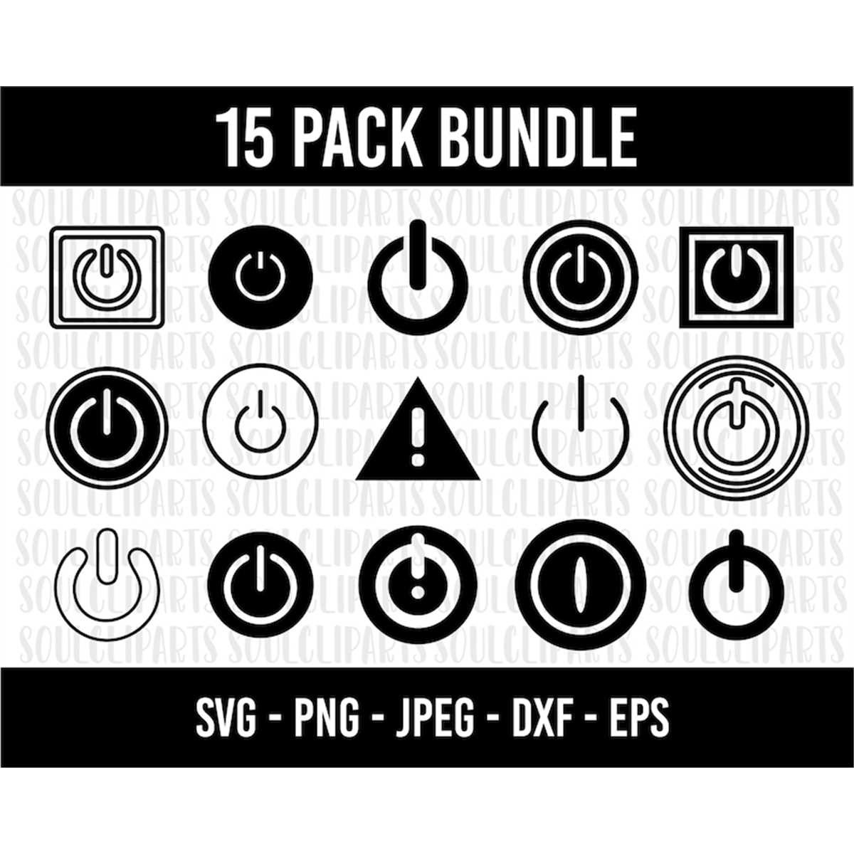 COD704-Power Button SVG, Power Silhouette, On-Off Button Svg | Inspire ...