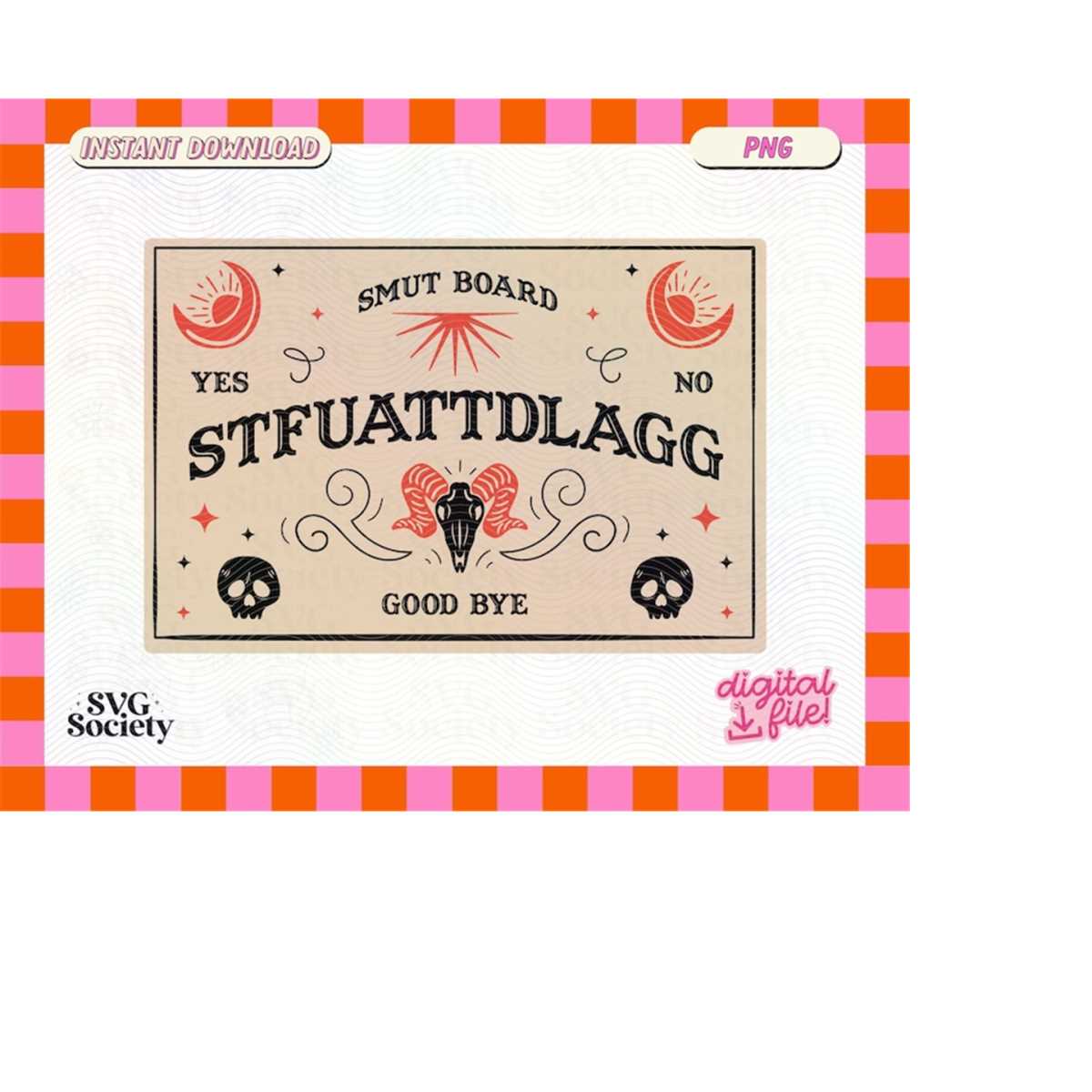 Smut Ouija Board PNG File, Gothic Fun Bookish Smut Reader De | Inspire ...
