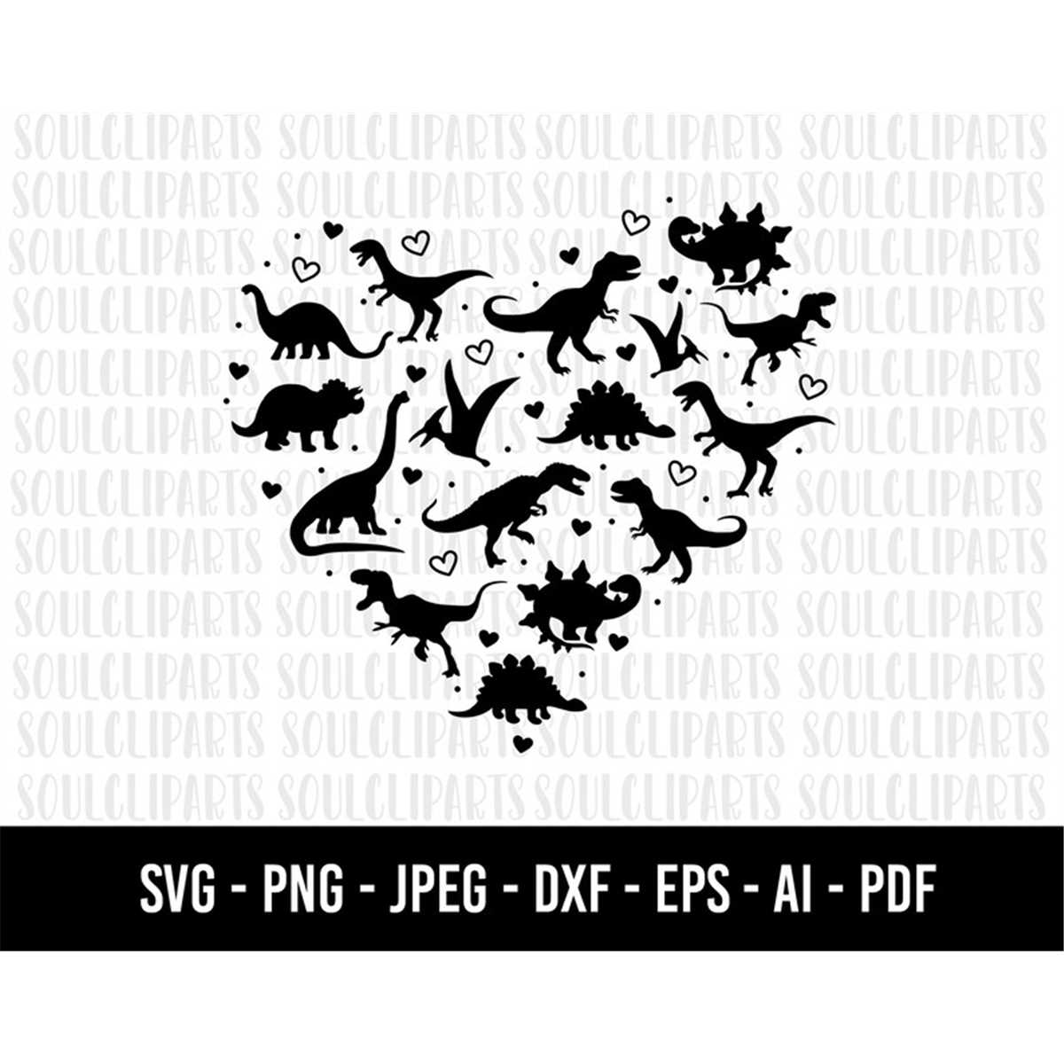 COD213-Dinosaur svg bundle/dinosaur clipart png/dinosaur sil | Inspire ...
