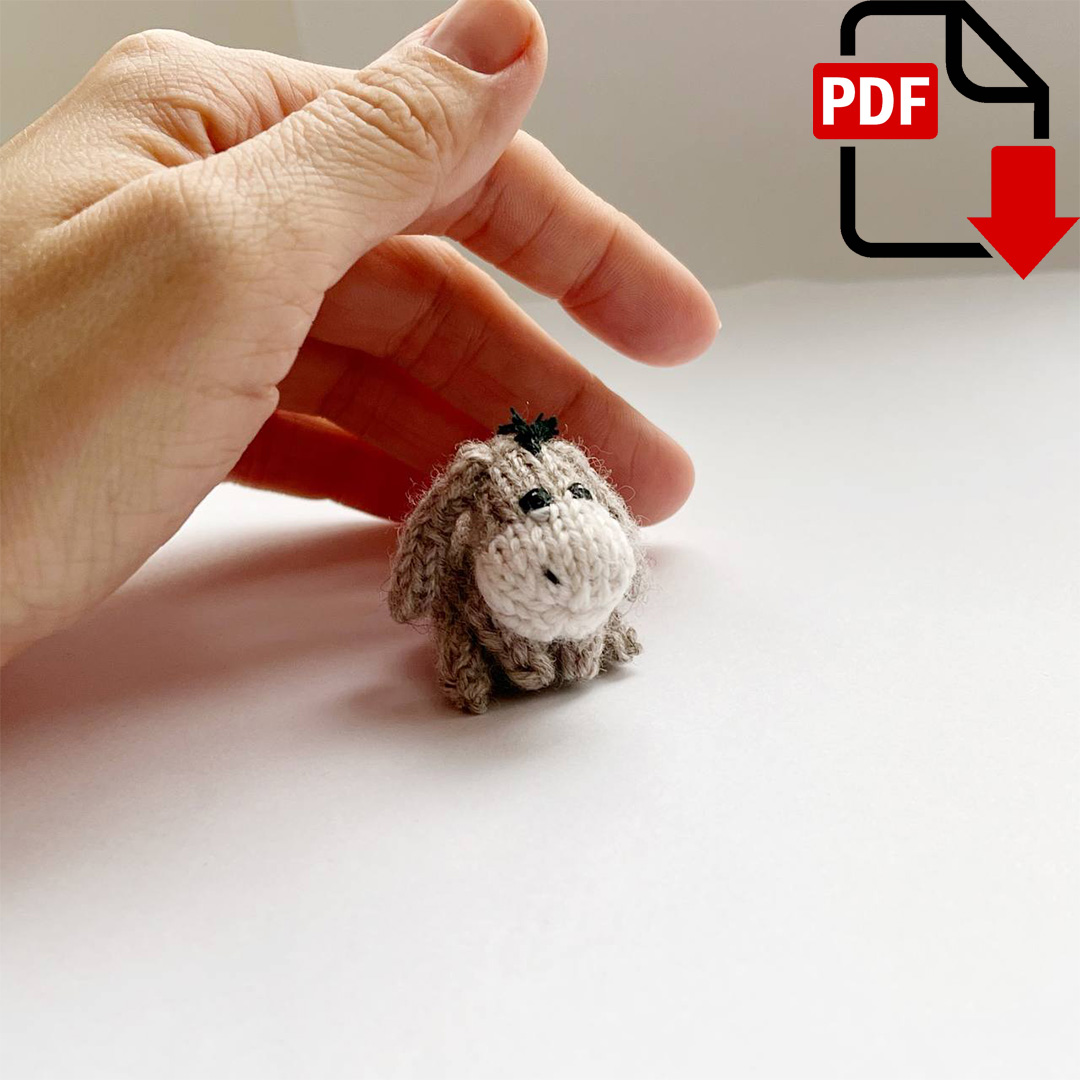 Donkey Knitting pattern. English and Russian PDF. | Inspire Uplift