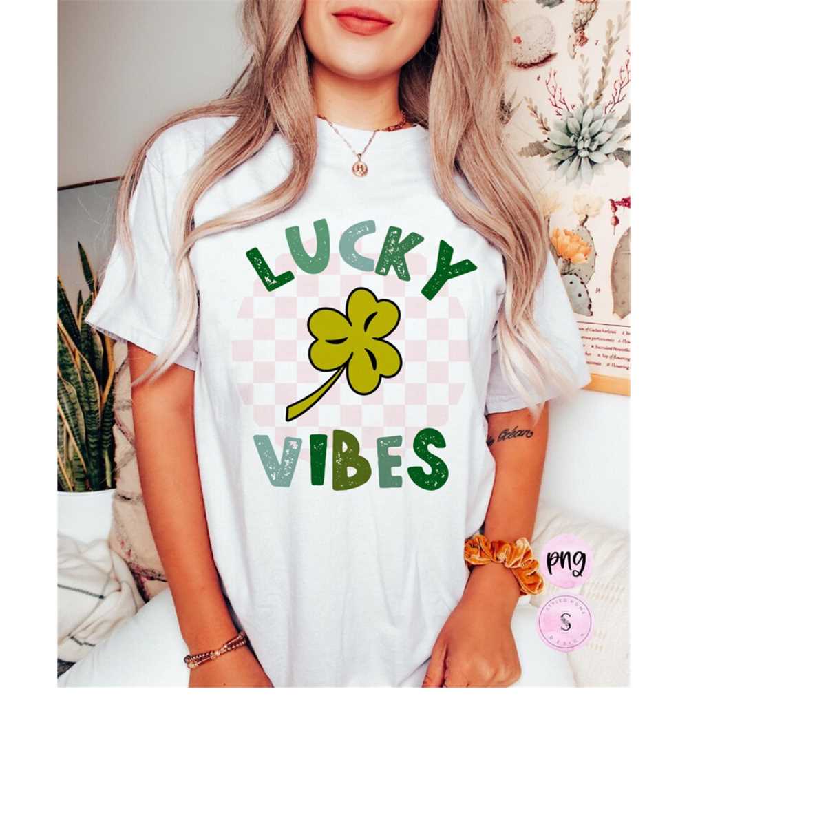Lucky vibes png, checkered, Mama's Charm, Lucky Mama, Retro | Inspire ...