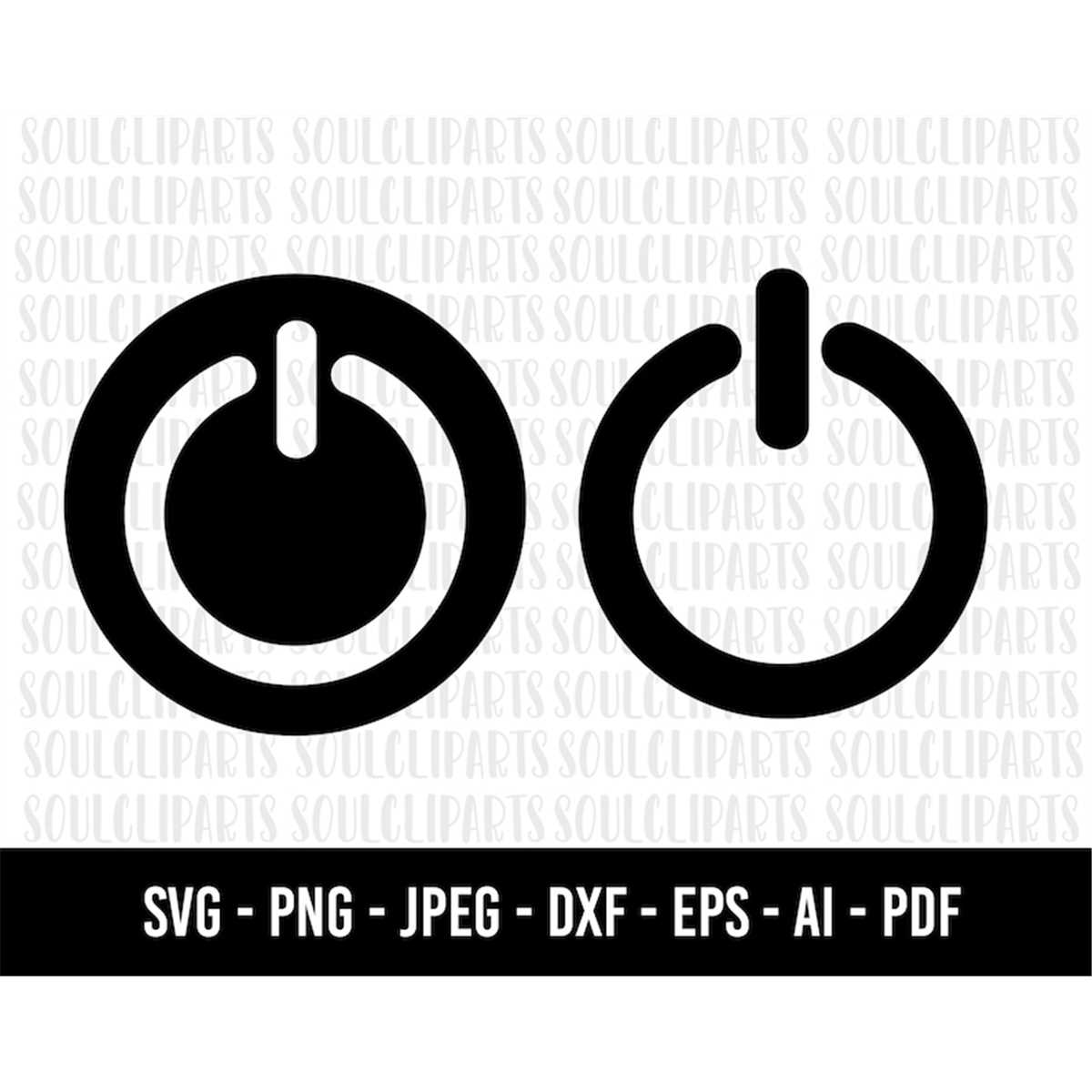 COD701-Power Button SVG, Power Silhouette, On-Off Button Svg | Inspire ...