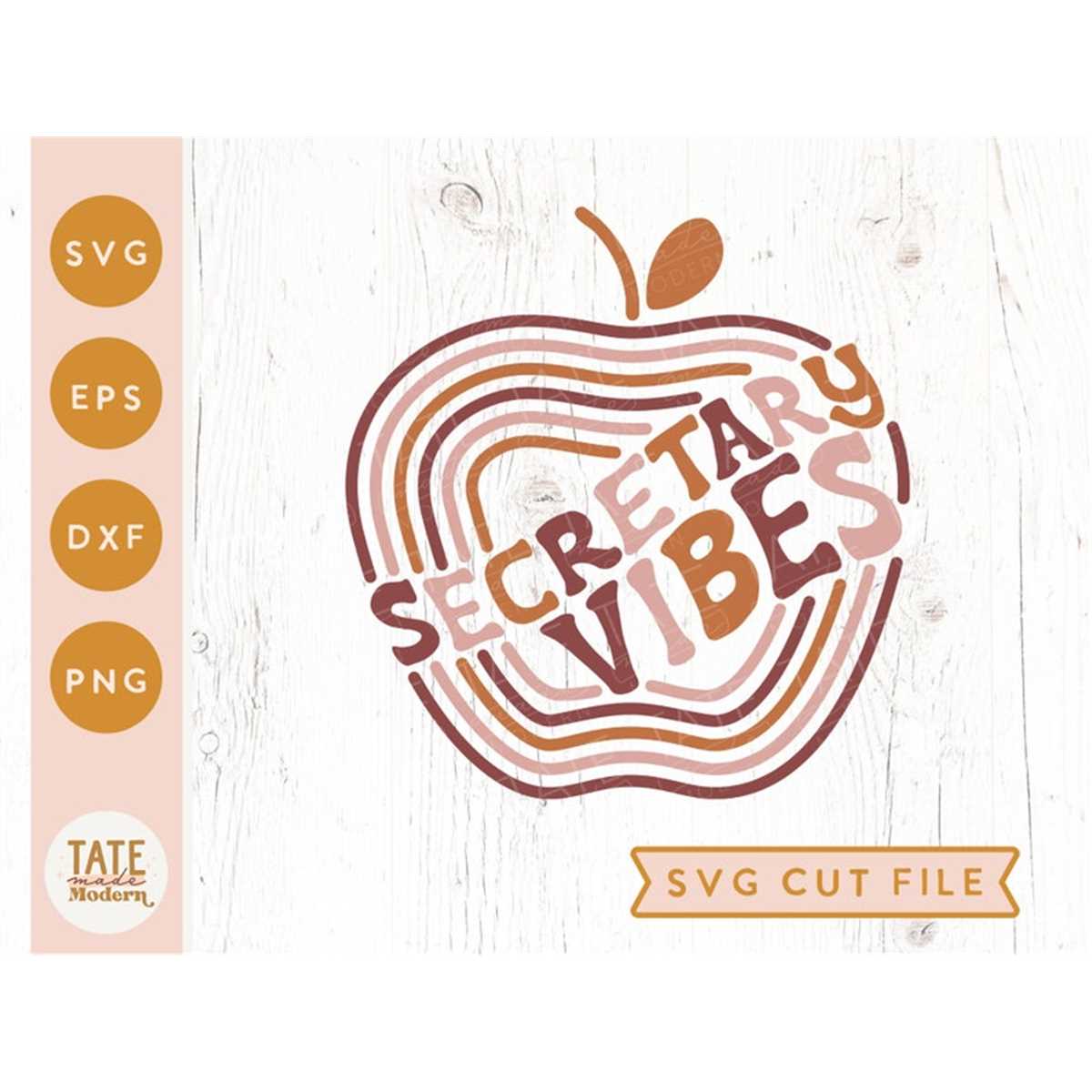 Secretary Vibes Retro SVG cut file - secretary shirt svg, re | Inspire ...