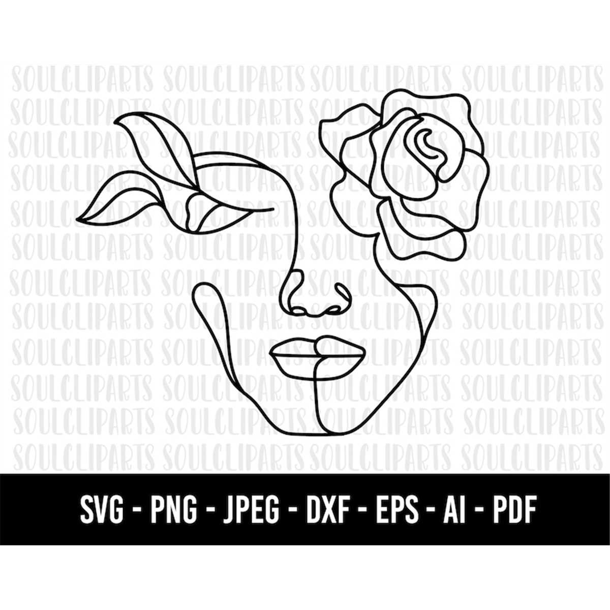 COD38-LineArt Svg Bundle/Line Art Svg/Minimalist Svg/Flower | Inspire ...