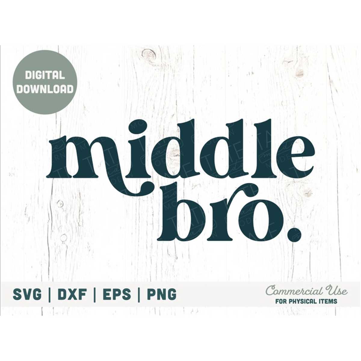 Middle Bro SVG cut file - Retro middle brother svg, Retro ne | Inspire ...