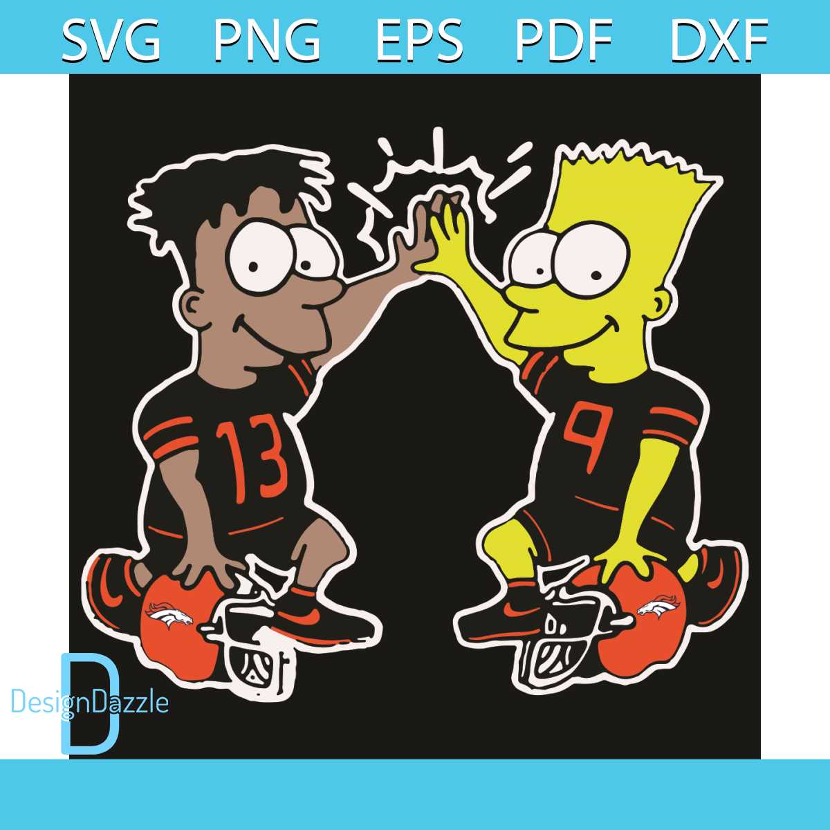 The Simpson Denver Broncos Svg, Sport Svg, Denver Broncos Sv | Inspire ...