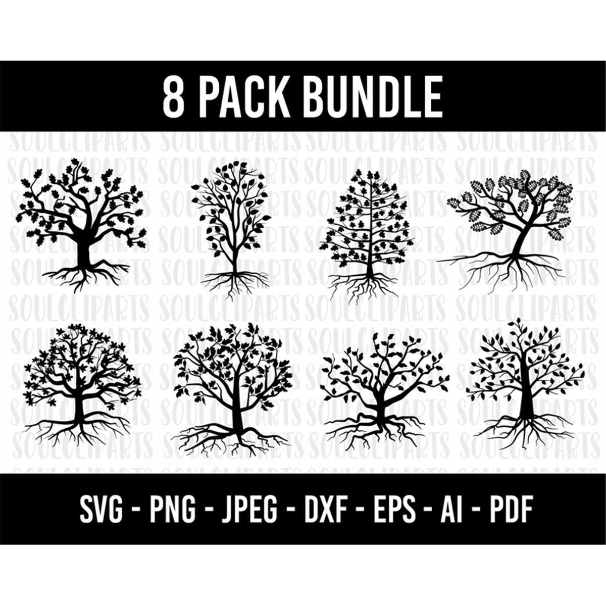 COD98-Tree Silhouette Svg / Clipart Svg / Family Tree Svg / | Inspire ...