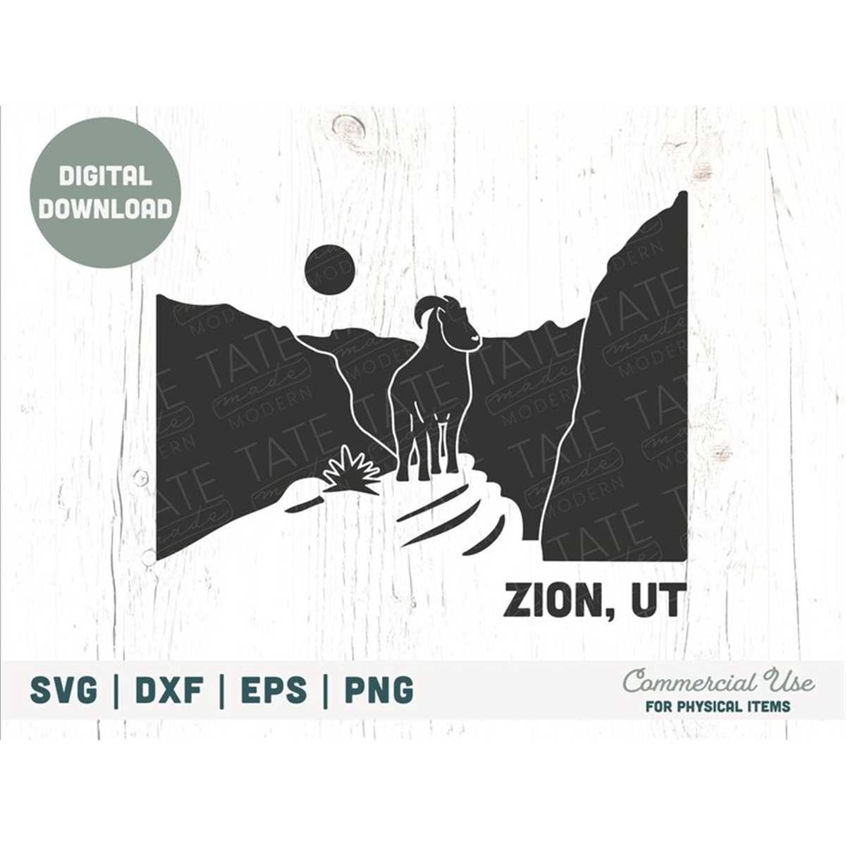 Zion National Park retro SVG cut file, Zion Utah png, Zion r | Inspire ...