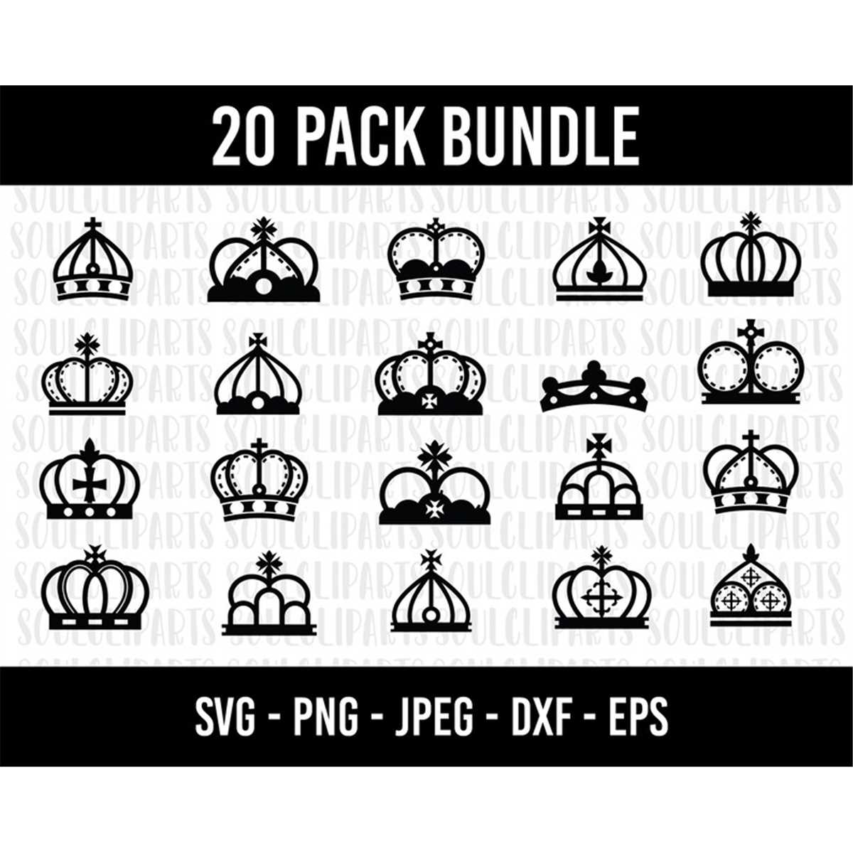 COD226-Crown Svg/ Png /Eps/Dxf/Tiara svg/Crown vector/ Crown | Inspire ...
