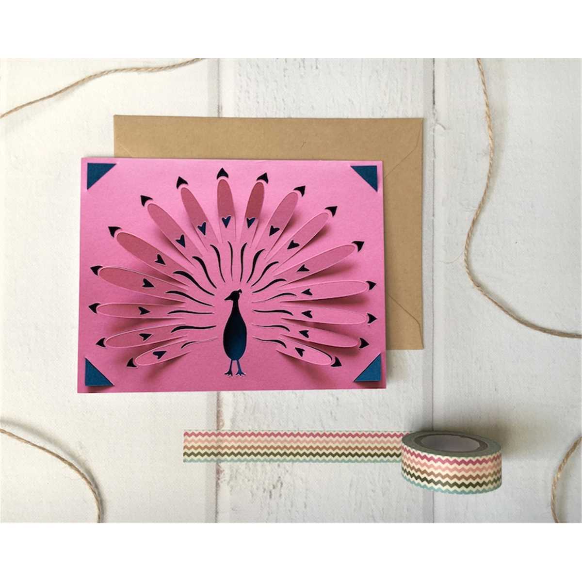 Cricut Joy Peacock Valentine's Day Pop-Up SVG Insert Card, T | Inspire ...