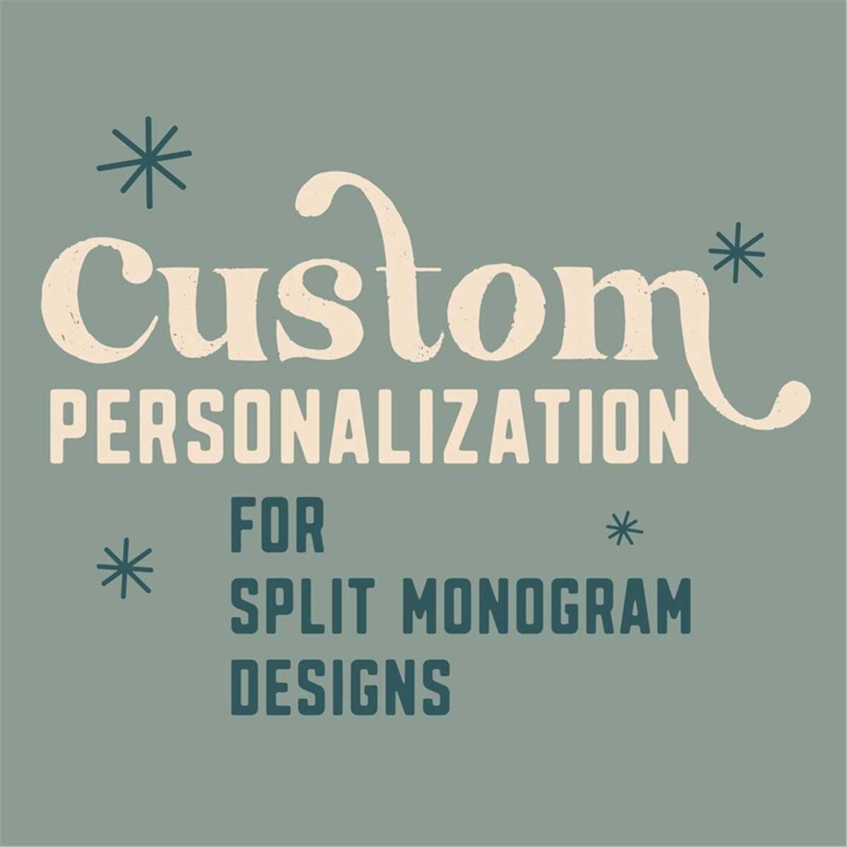 Custom Personalization for Mom Split Monogram SVG cut file - | Inspire ...