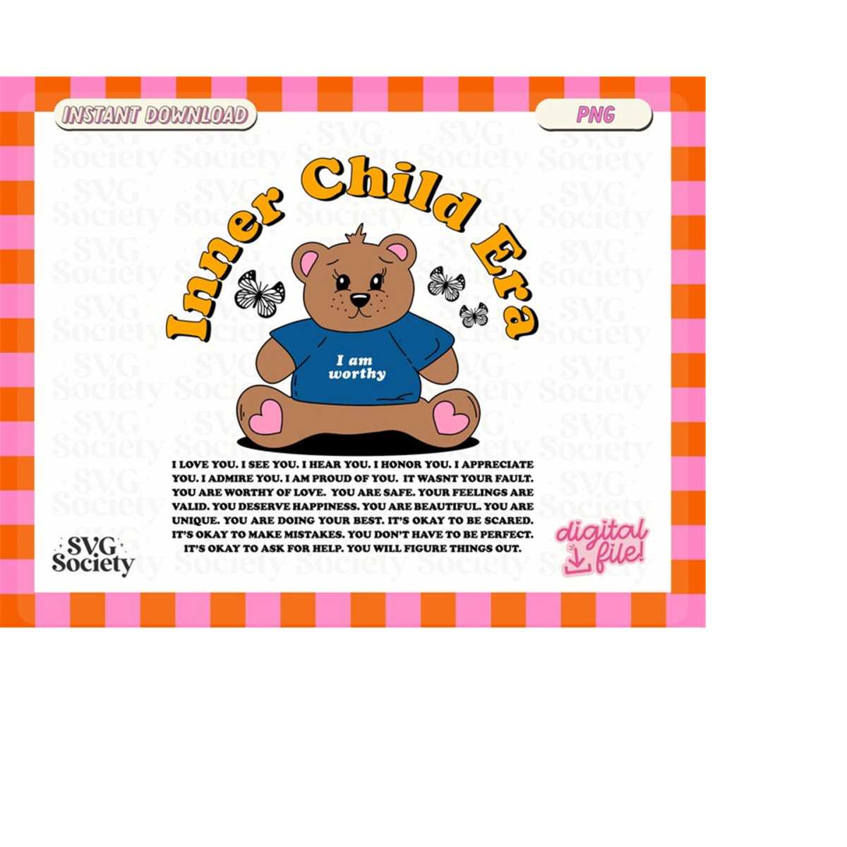 Inner Child PNG, Healing Png, Retro Mental Health PNG Design | Inspire ...