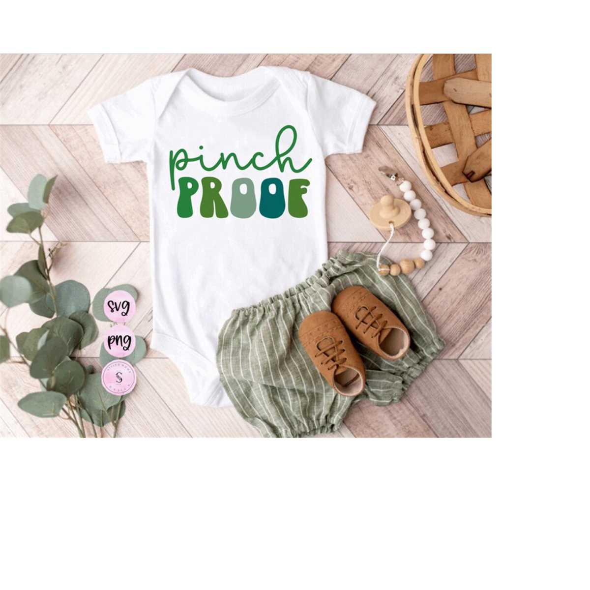 Pinch Proof Svg, Sassy Lassie SVG, Lucky, Retro Boho Rainbow - Inspire Uplift